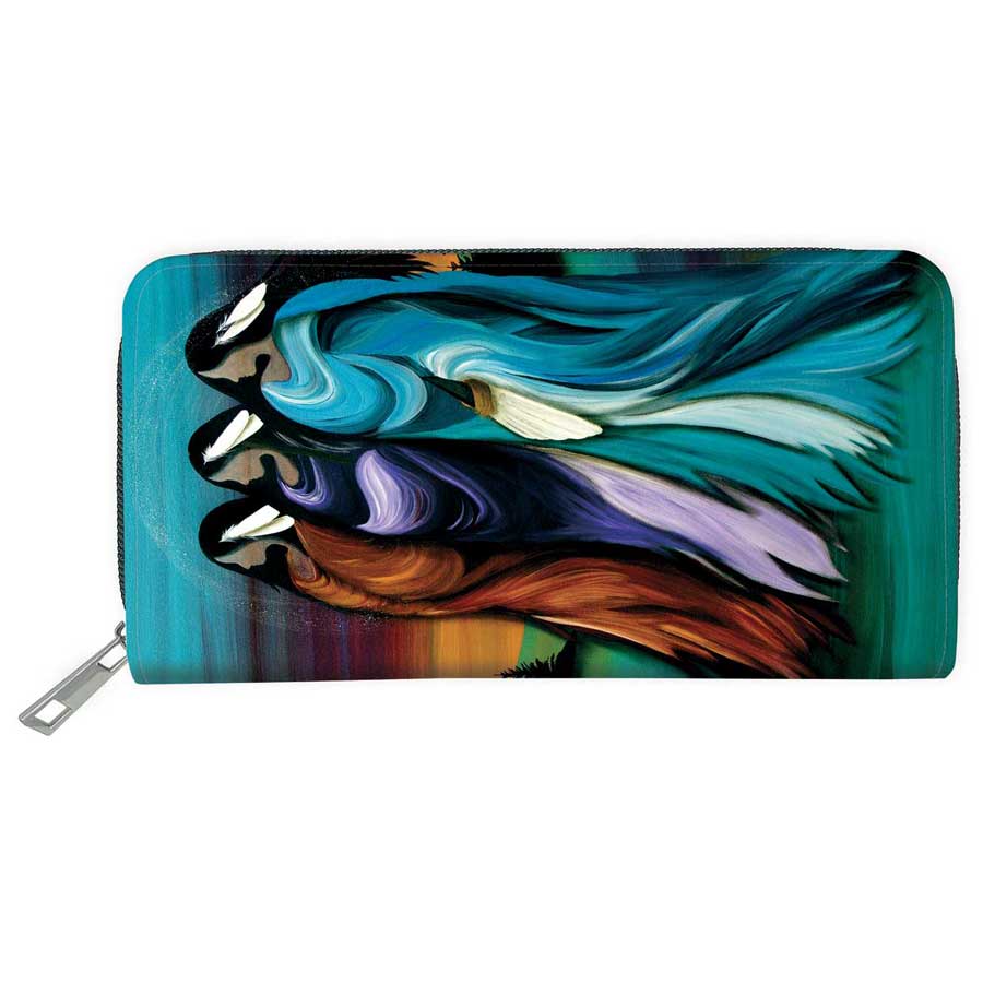 Three Sisters Embossed Wallet by artist Betty Albert – Indigenous ...