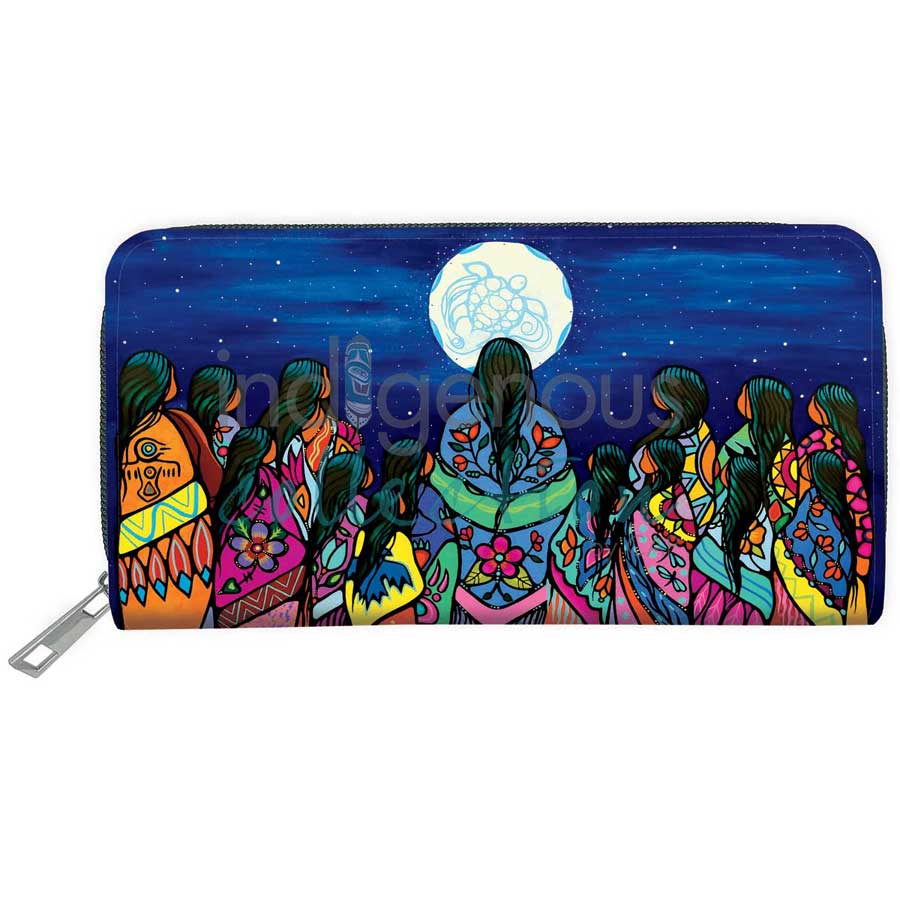 Full Moon Ceremony Embossed Wallet by artist Jackie Traverse ...