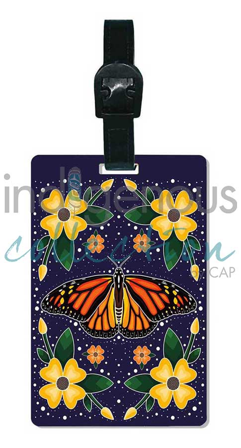 Monarch Butterfly Luggage Tag by artist Marissa Indoe – Indigenous ...