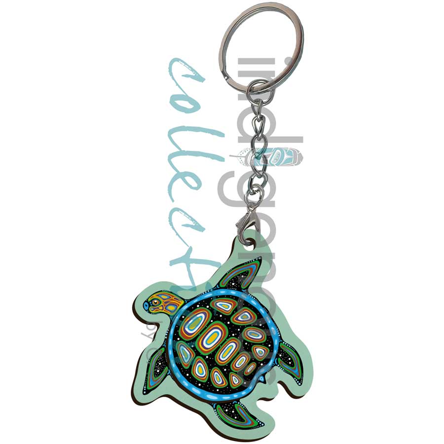 Turtle 3D Keychain by artist Jackie Traverse - Anishinaabe. Indigenous ...