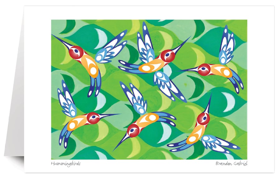 Hummingbirds by artist Brandon Gabriel – Indigenous Collection