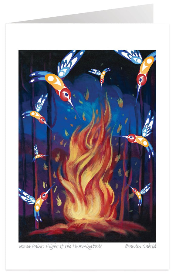 Sacred Paint: Flight of the Hummingbirds by artist Brandon Gabriel ...