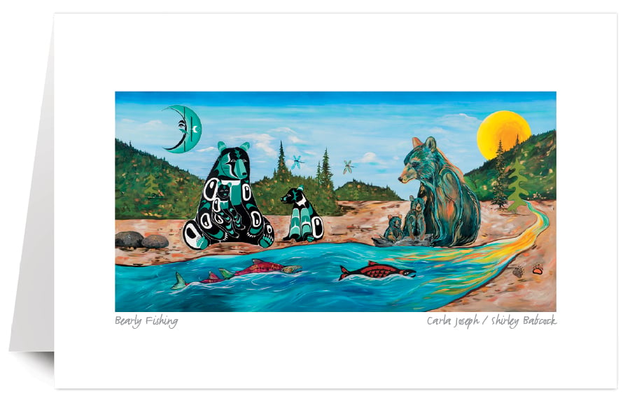 Bearly Fishing by artist Carla Joseph / Shirley Babcock – Indigenous ...