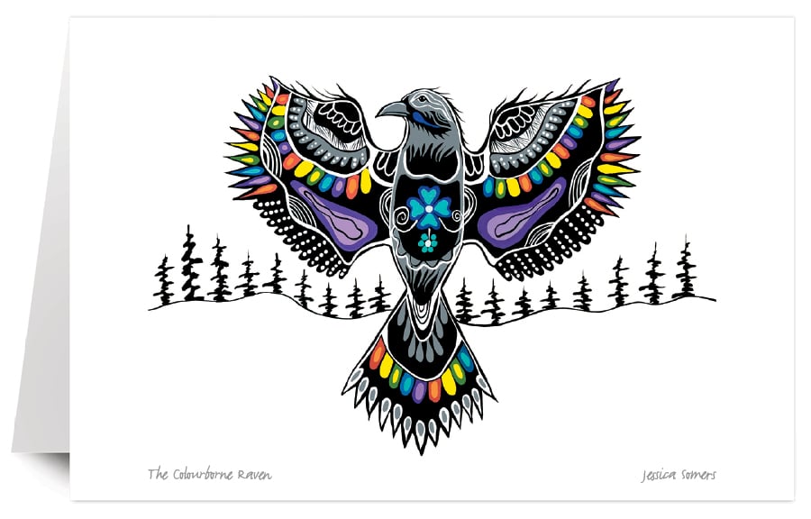The Colourborne Raven by artist Jessica Somers – Indigenous Collection