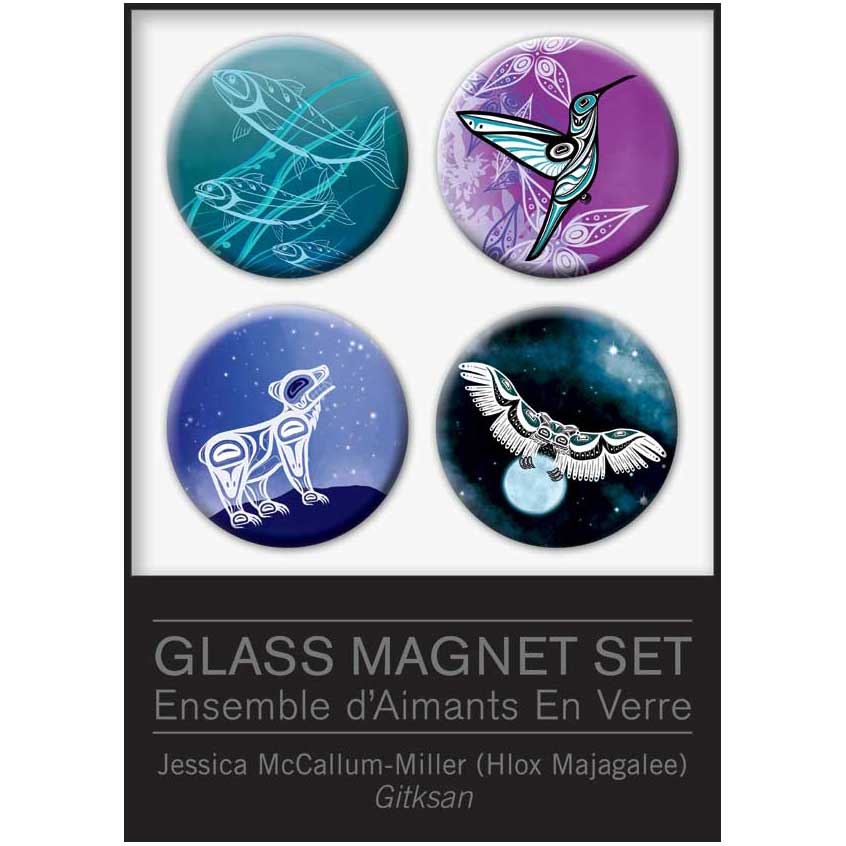 Glass Magnets Set by artist Jessica McCallum-Miller (Hlox Majagalee ...