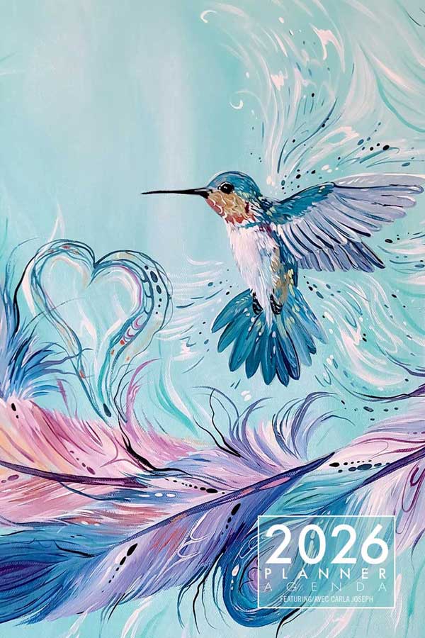 Hummingbird Feathers 2026 Weekly Planner – Indigenous Collection