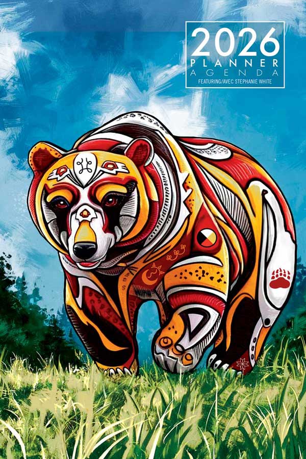 Spirit Bear 2026 Weekly Planner – Indigenous Collection