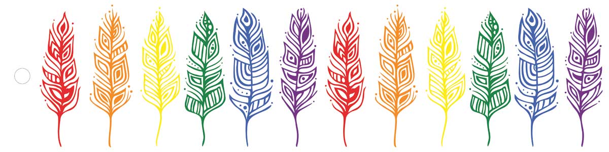 Pride Feathers Bookmark – Indigenous Collection