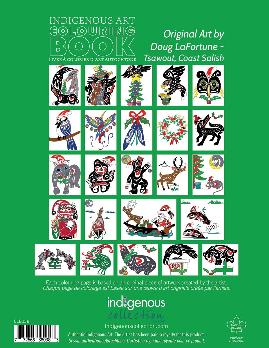 Doug La Fortune Holiday Colouring Book – Indigenous Collection