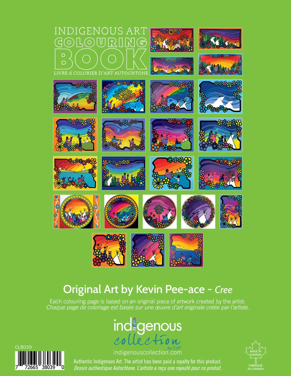 Kevin Pee-ace Colouring Book – Indigenous Collection