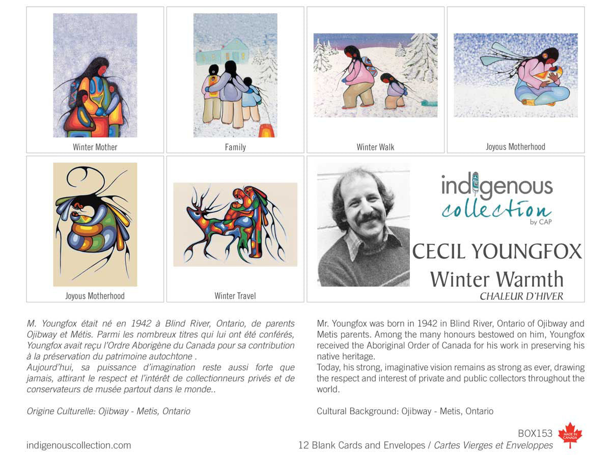 Cecil Youngfox Winter Warmth Boxed Note Cards – Indigenous Collection