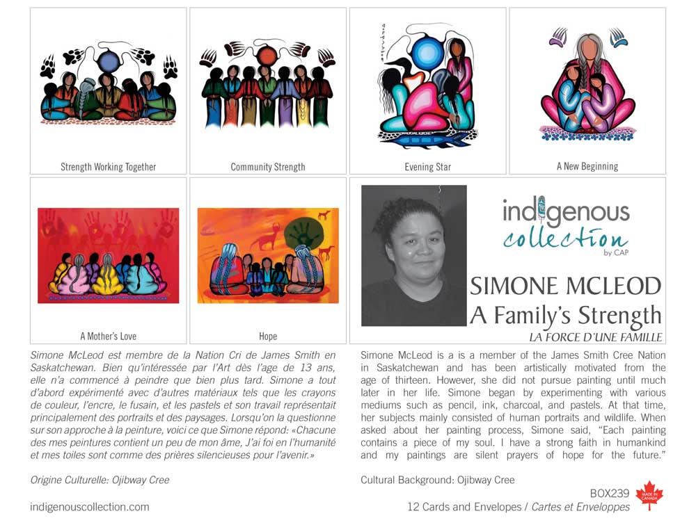 Simone McLeod A Family's Strength Boxed Note Cards – Indigenous Collection